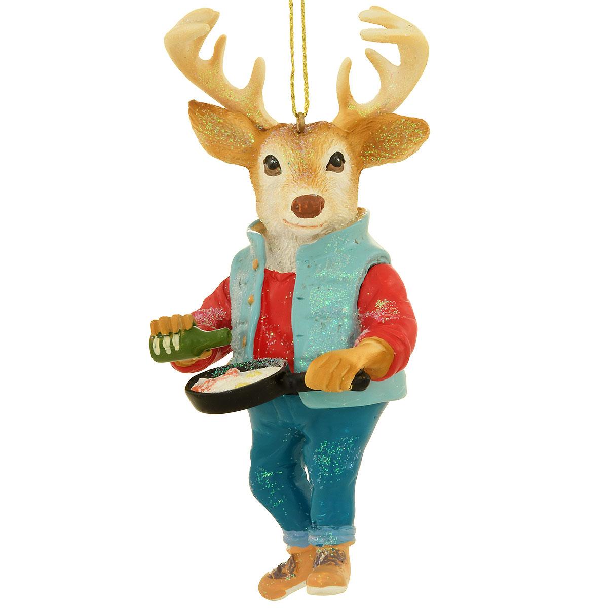 Reindeer Cooking Ornament
