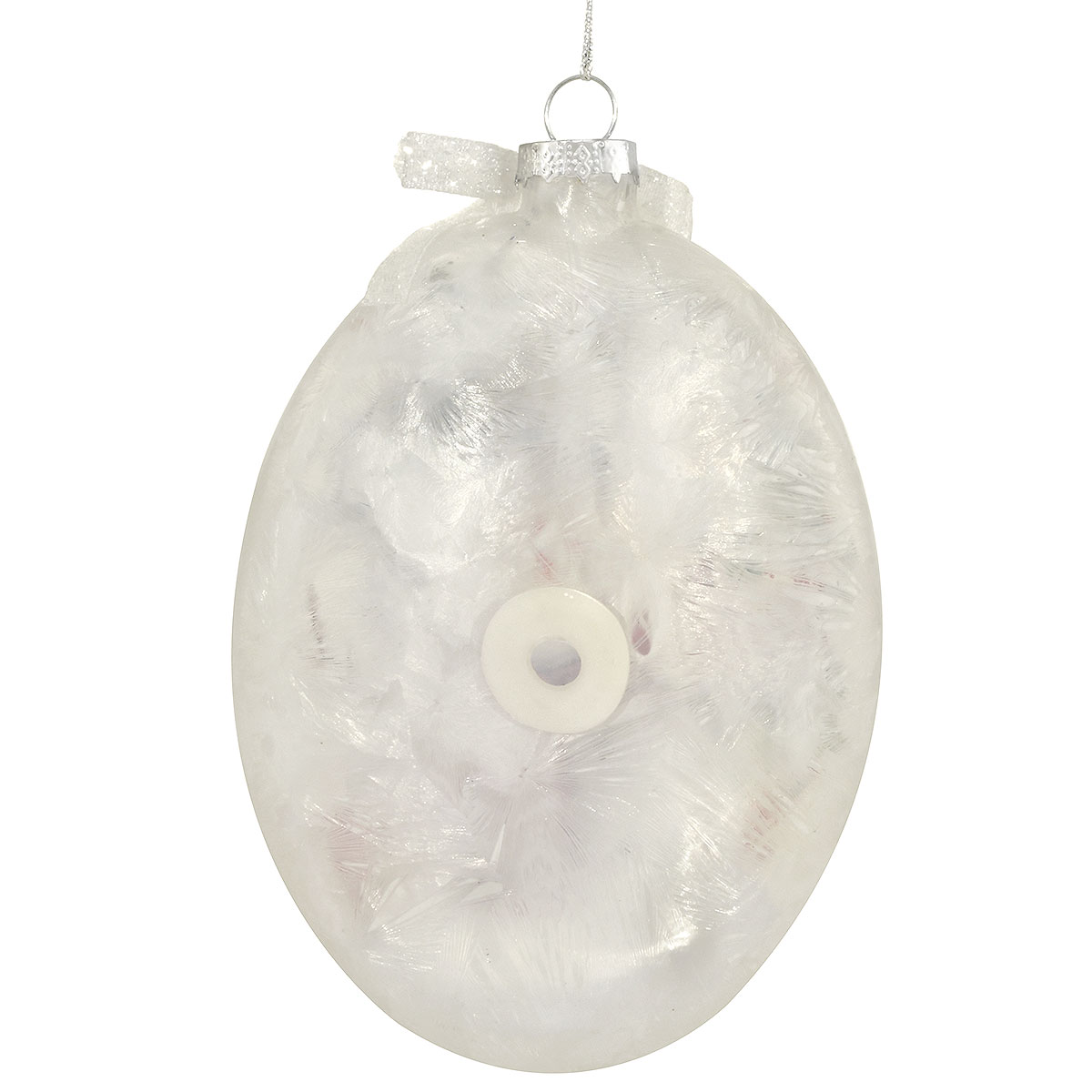 Snowman Family Luminary Inch Glass Ornament