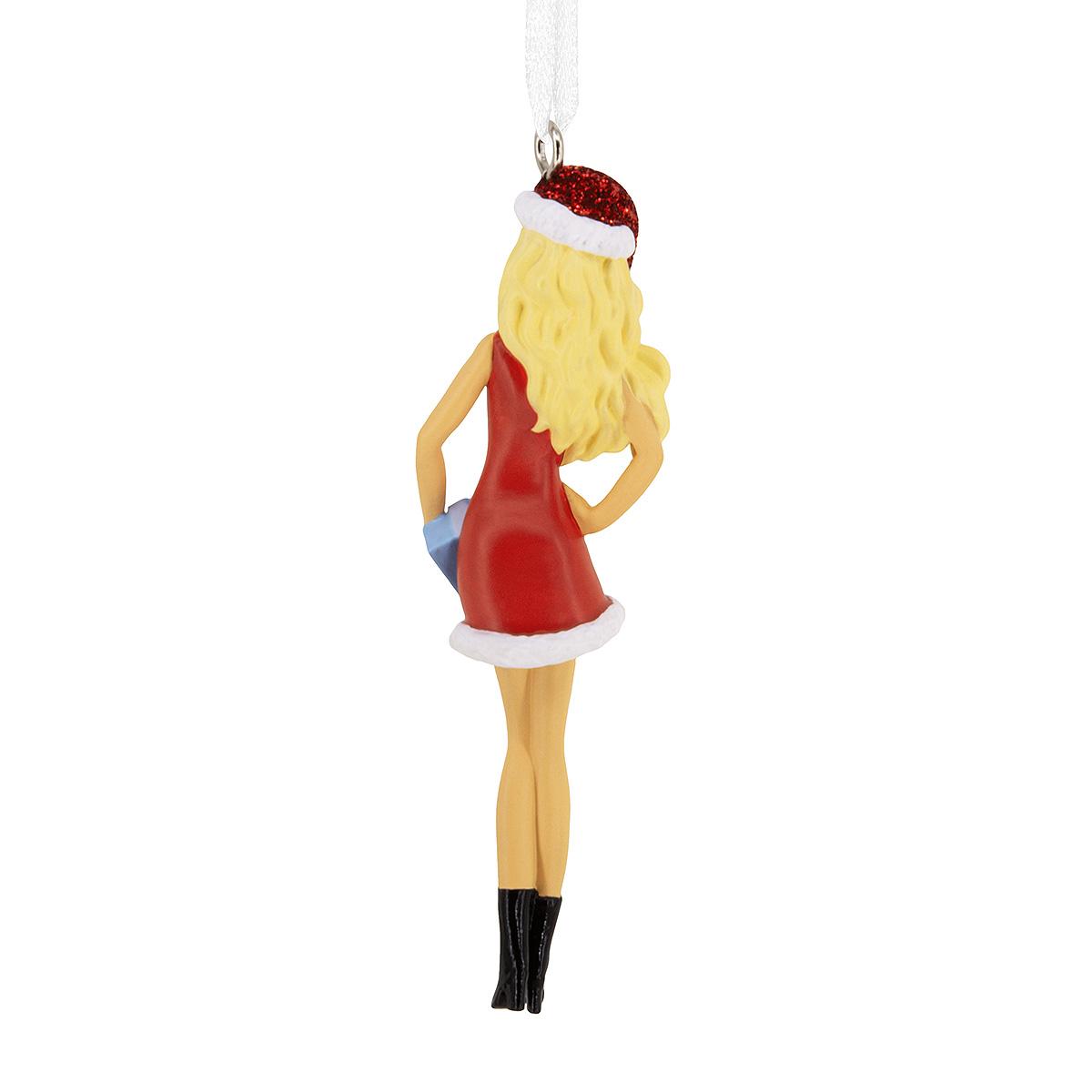 Santa Barbie Hallmark Resin Ornament