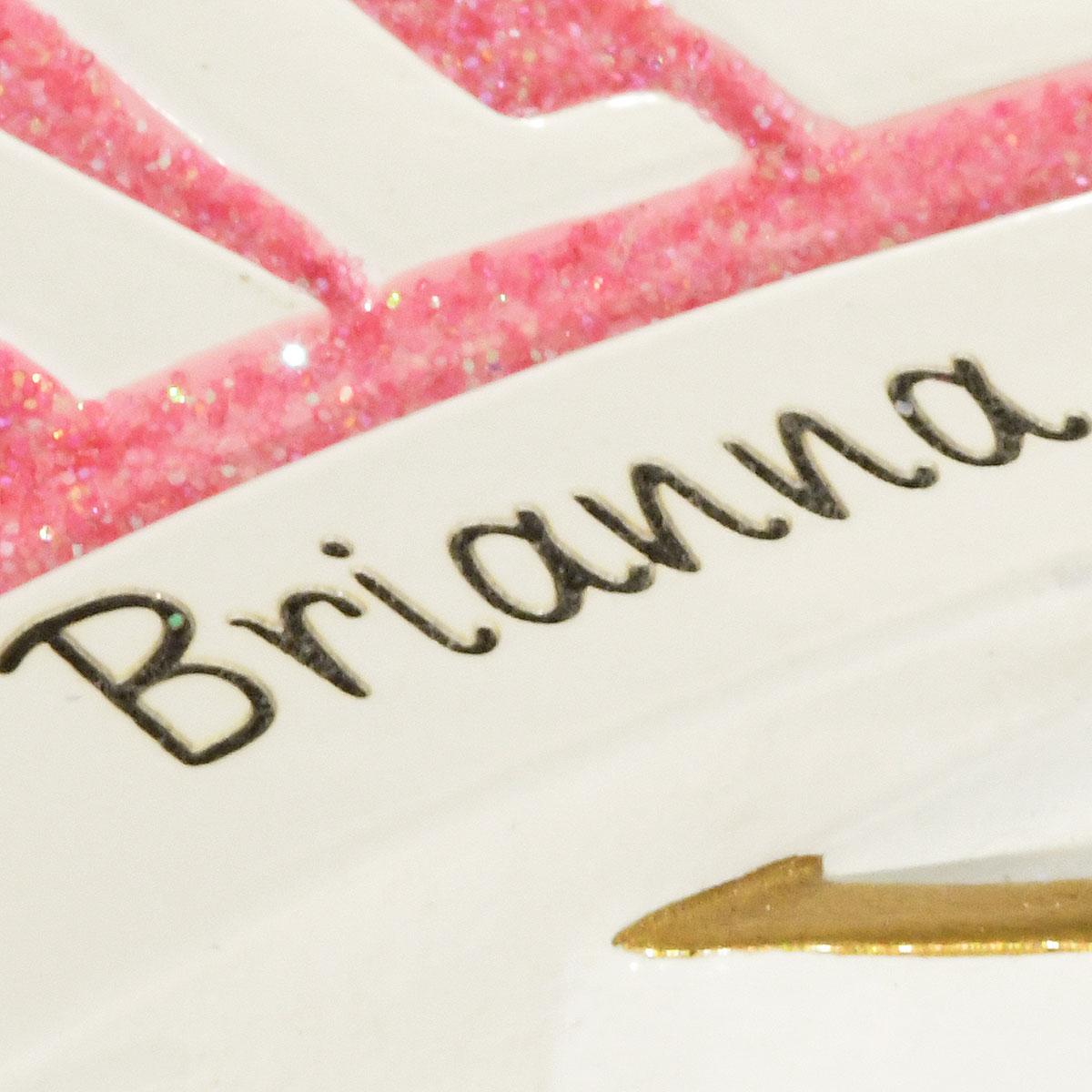 Personalized Ballet Shield Resin Ornament