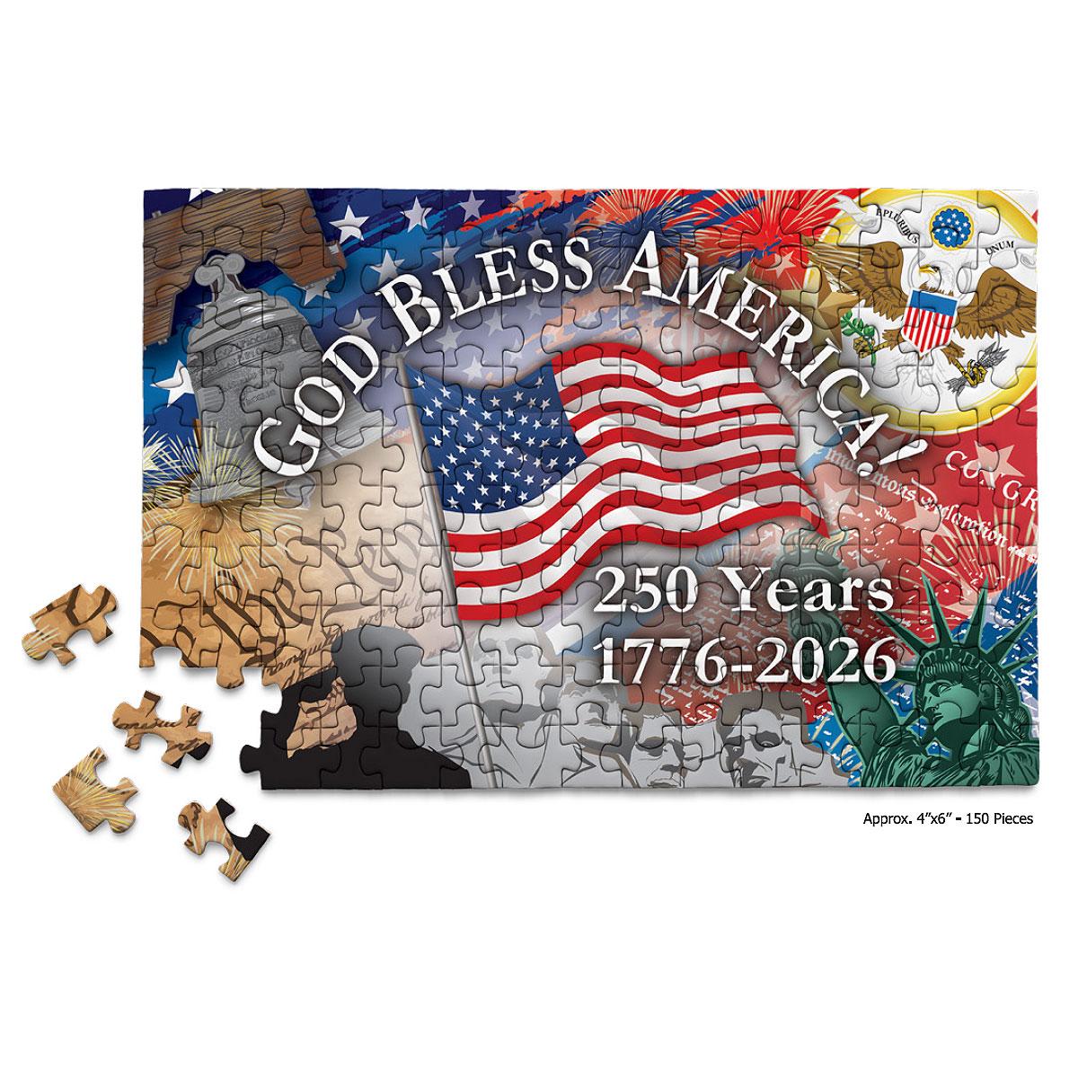 God Bless America 250th Year Micro Puzzle